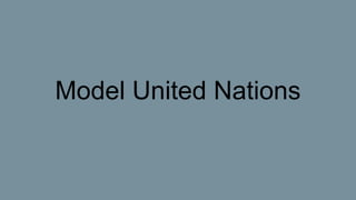 Model United nations introduction for beginners | PDF