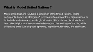 Model United nations introduction for beginners | PPT