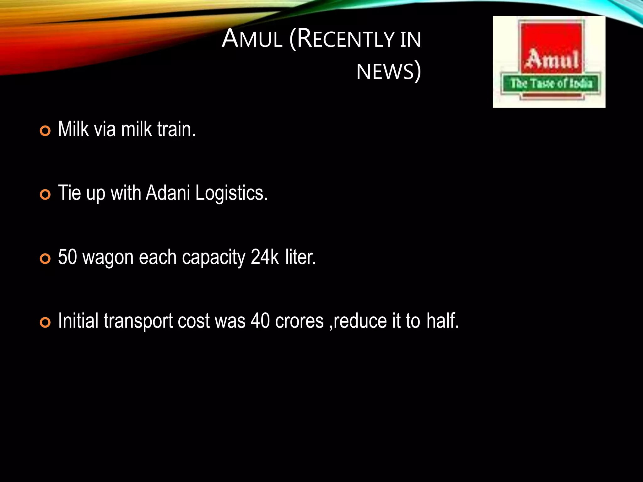 Amul Supply Chain Management | PPTX