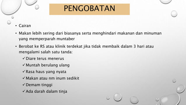 Muntaber, pengertian, gejala, pencegahan dan pengobatannya | PPTX