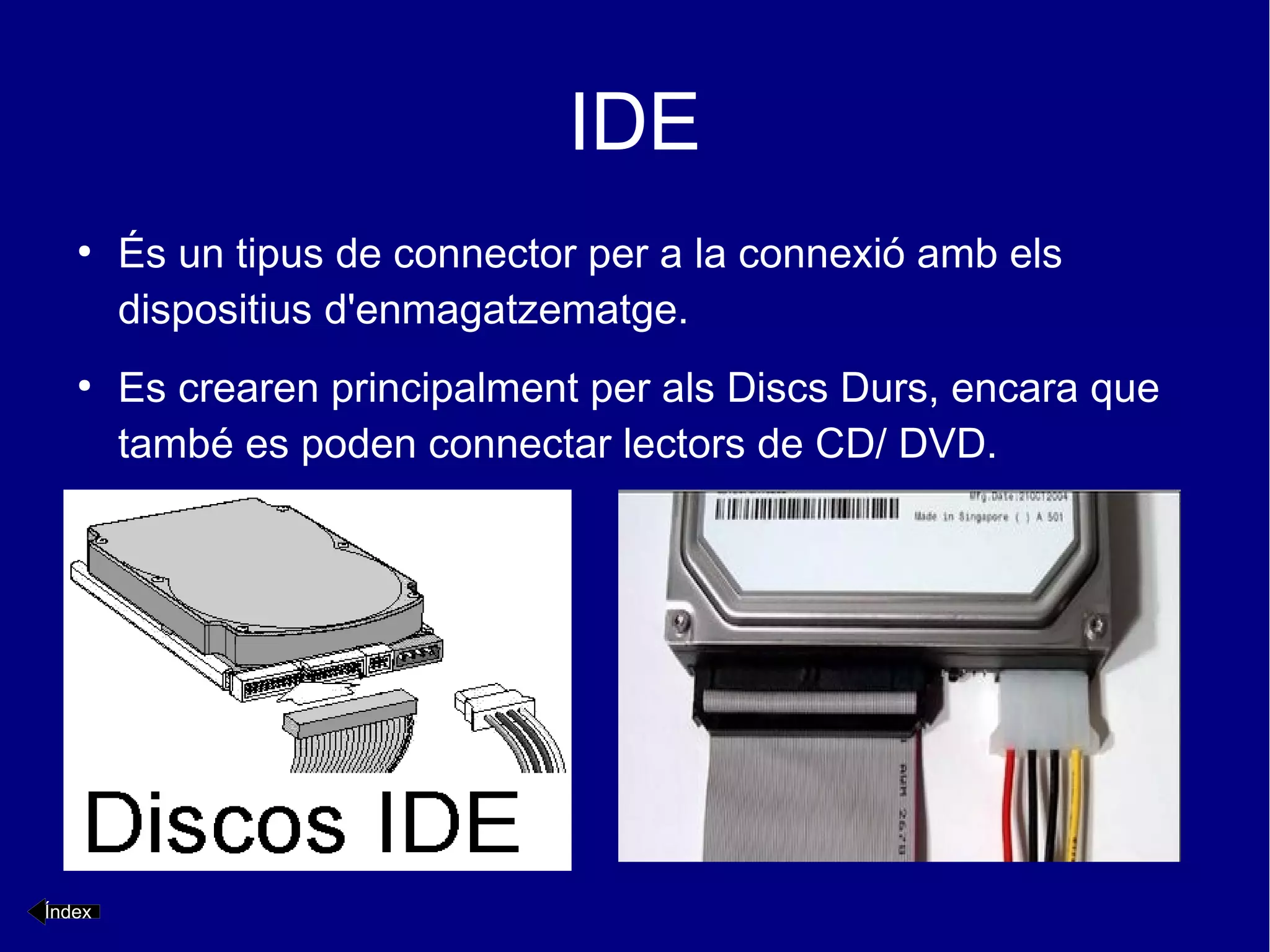 Conectores IDE y SATA | PPT