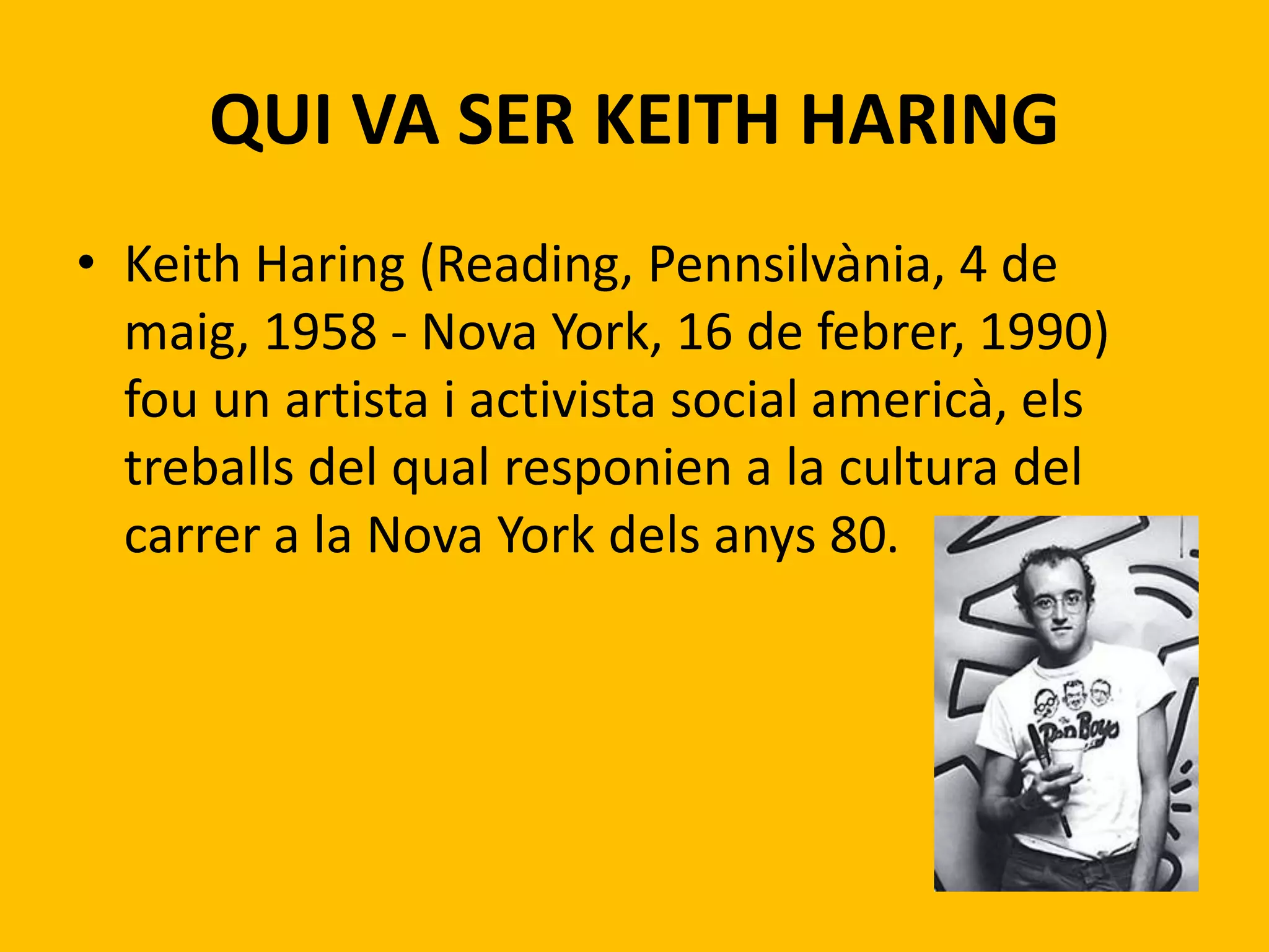 Muntatge keith haring cs | PPT