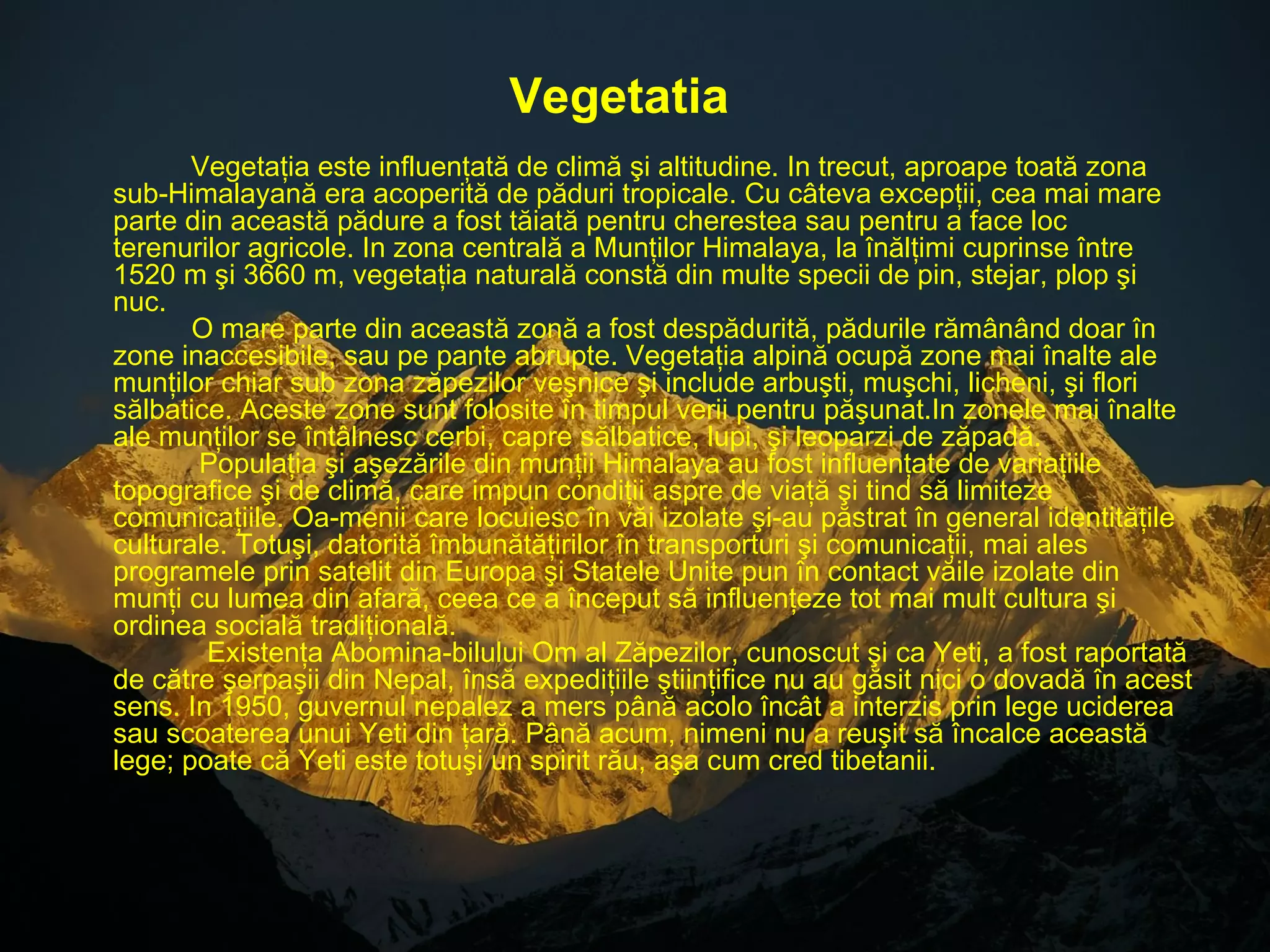 Muntii Himalaya | PPT