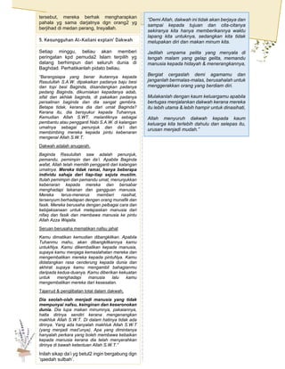 Ringkasan Muntolak Bab 7 - Jihad dgn Hujah | PDF