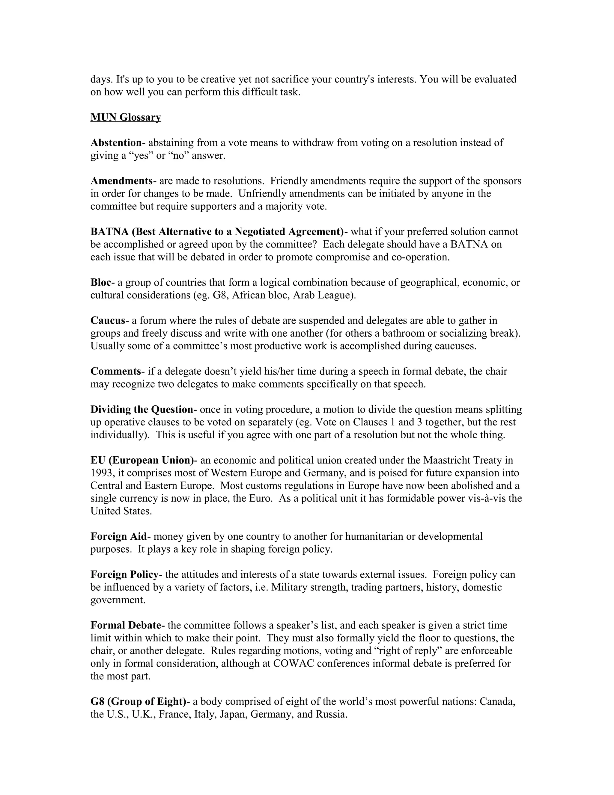 MUN TRAINING | DOC