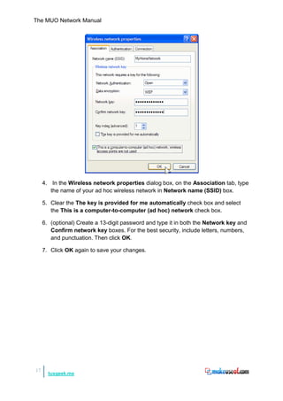 Muo network-manual | PDF