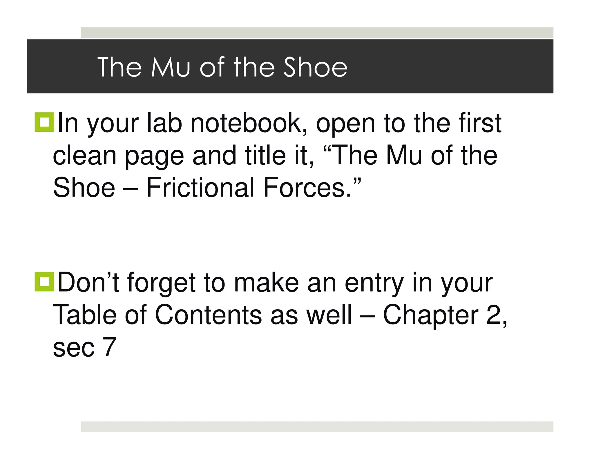 Mu of the Shoe | PDF