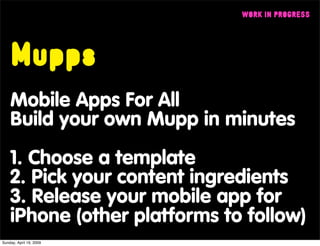 Mupps / Mobile Apps For All | PDF