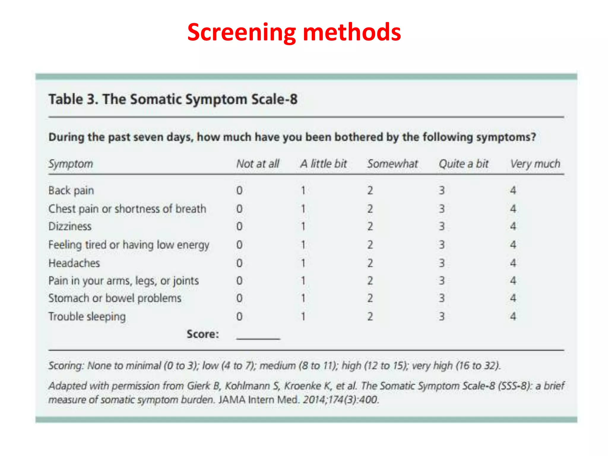 medically unexplained physical symptoms | PPTX