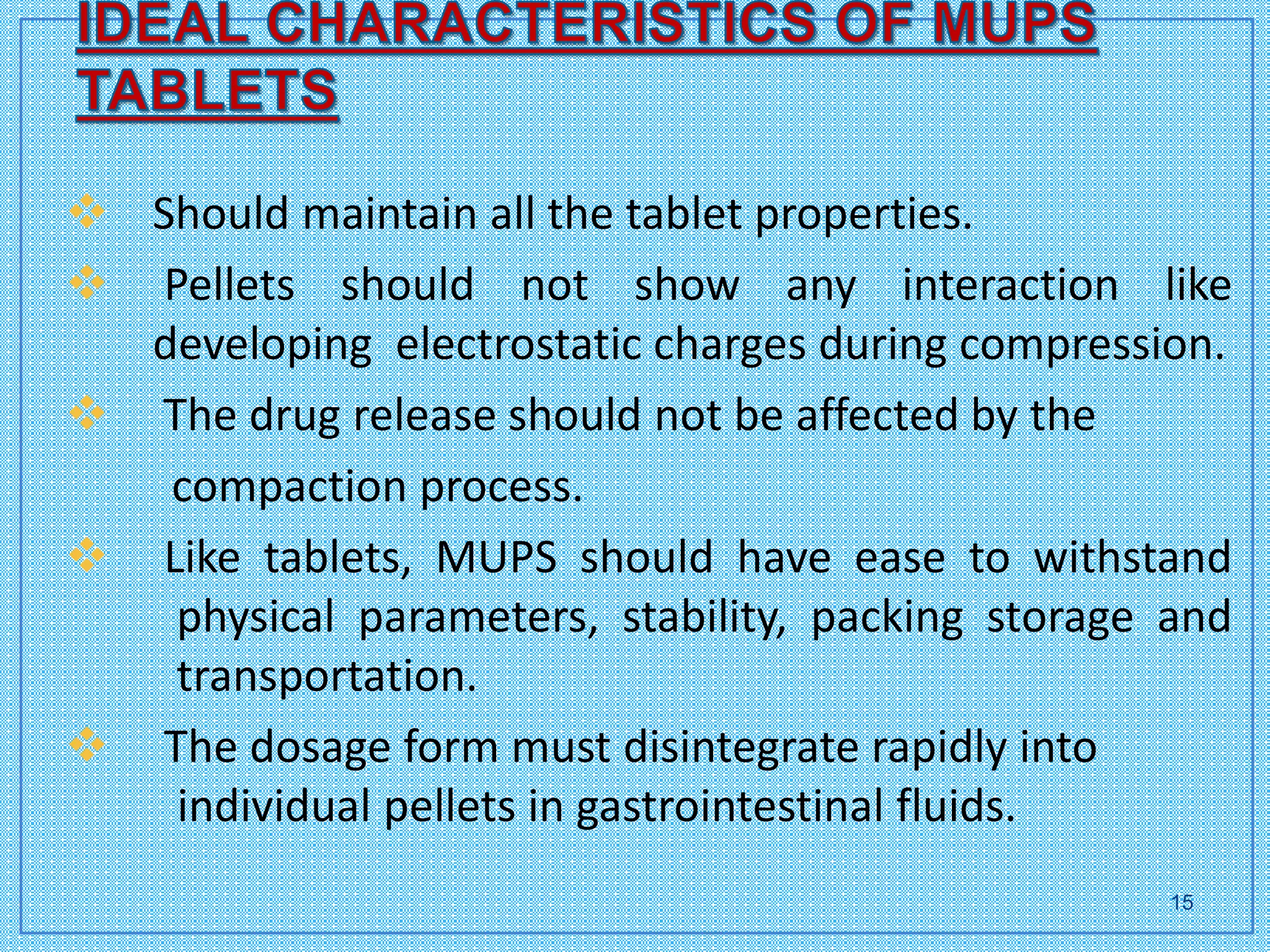 (Mups) novel pellets for oral dosage forms | PPTX