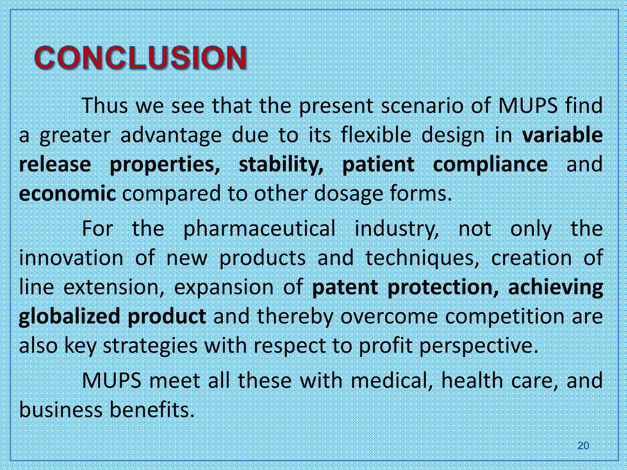 (Mups) novel pellets for oral dosage forms | PPTX