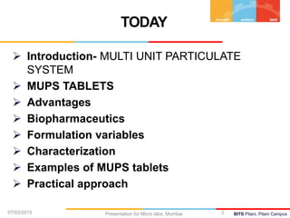 Mups tablets | PPTX
