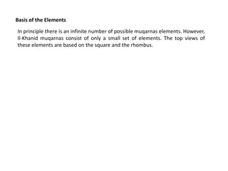 Muqarnas - Mathematics in Islamic Architecture | PPTX