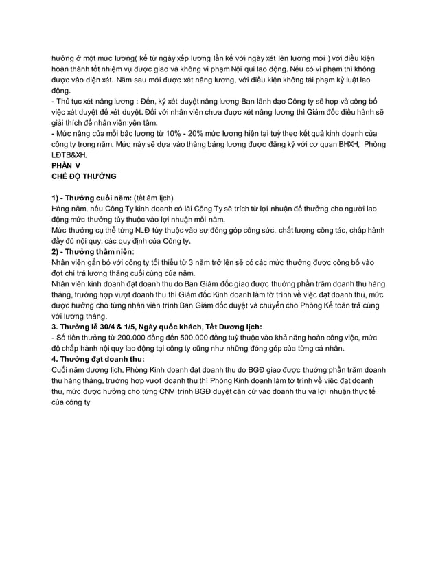 Mẫu quy chế lương thưởng của công ty | DOCX