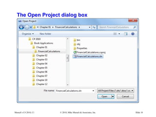 C# Tutorial MSM_Murach chapter-01-slides | PPT