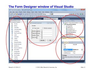 C# Tutorial MSM_Murach chapter-01-slides | PPT