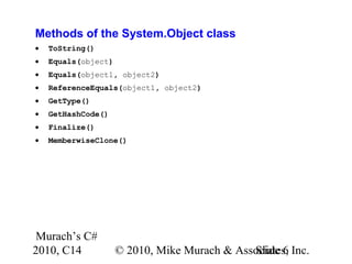 C# Tutorial MSM_Murach chapter-14-slides | PPT