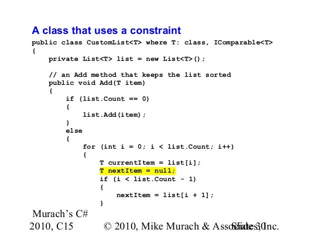 C# Tutorial MSM_Murach chapter-15-slides