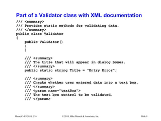 C# Tutorial MSM_Murach chapter-16-slides | PPT