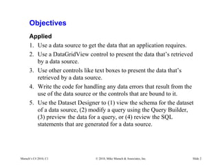 C# Tutorial MSM_Murach chapter-18-slides | PPT | Free download