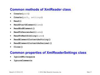 C# Tutorial MSM_Murach chapter-22-slides | PPT