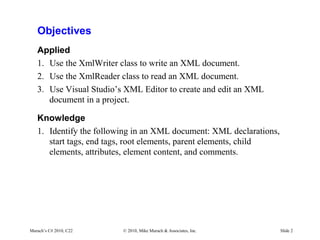 C# Tutorial MSM_Murach chapter-22-slides | PPT