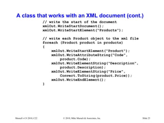 C# Tutorial MSM_Murach chapter-22-slides | PPT