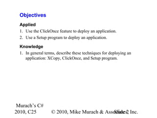 C# Tutorial MSM_Murach chapter-25-slides | PPT