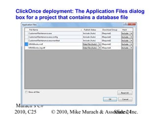 C# Tutorial MSM_Murach chapter-25-slides | PPT