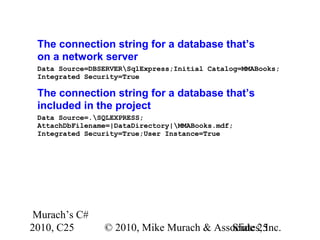 C# Tutorial MSM_Murach chapter-25-slides | PPT