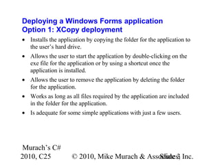 C# Tutorial MSM_Murach chapter-25-slides | PPT