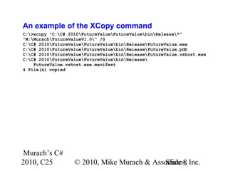 C# Tutorial MSM_Murach chapter-25-slides | PPT