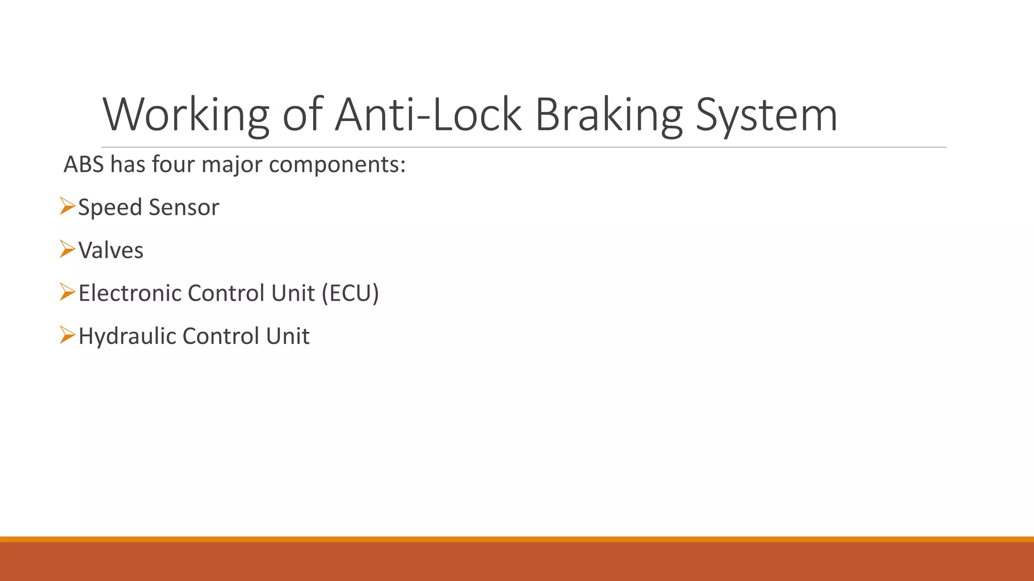 Braking System in Vehicles | PPTX