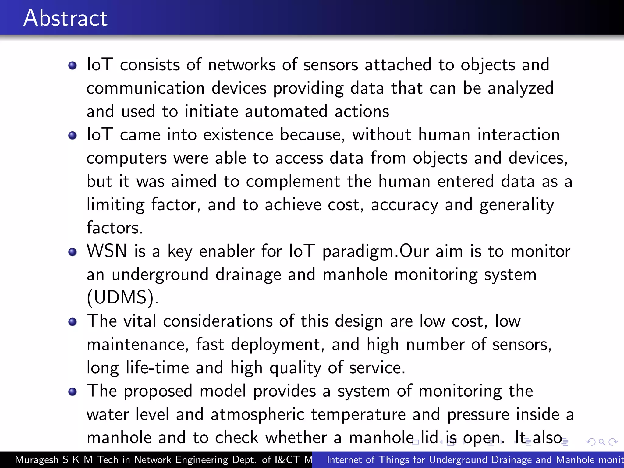 Internet of Things for Underground Drainage and manhole Monitoring ...