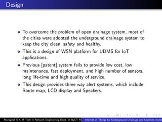 Internet of Things for Underground Drainage and manhole Monitoring ...