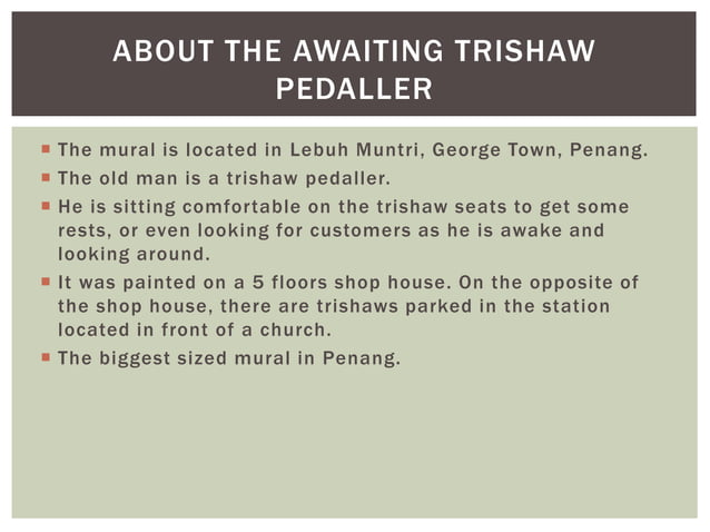 Mural arts in Georgetown, Penang | PPT