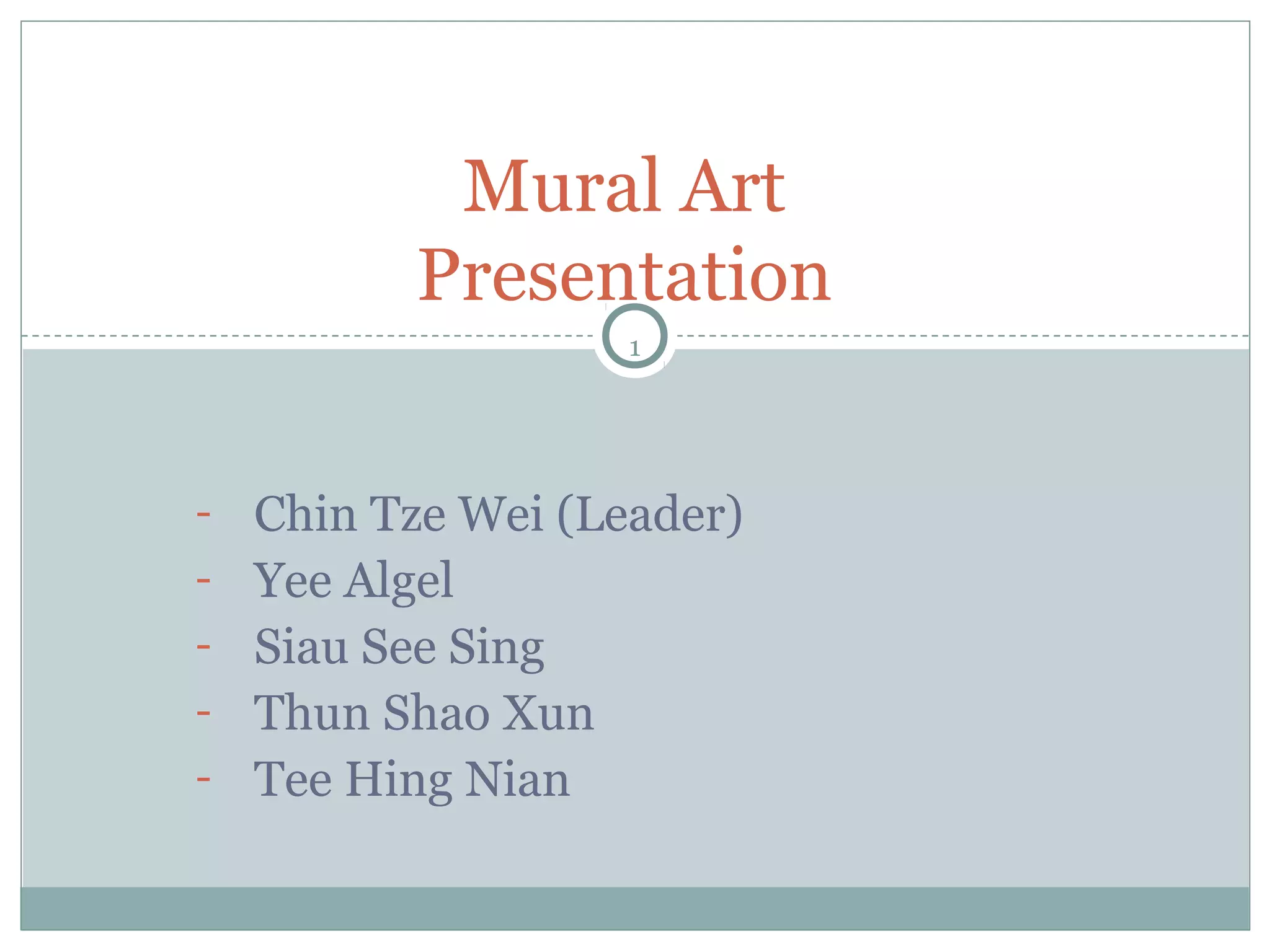 MURAL ART PRESENTATION REPORT | PPT | Cats | Pets