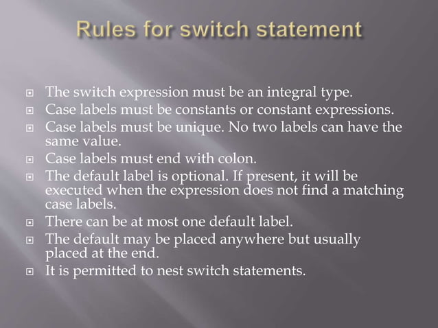 C Programming - Decision making, Looping | PPT
