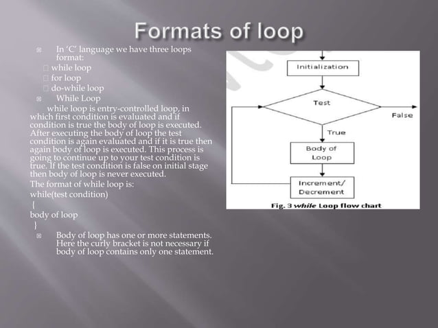 C Programming - Decision making, Looping | PPT