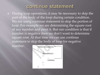 C Programming - Decision making, Looping | PPT