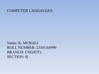 MURALI LANfg]utyyt77yyyiuGAUGES PPT..pptx