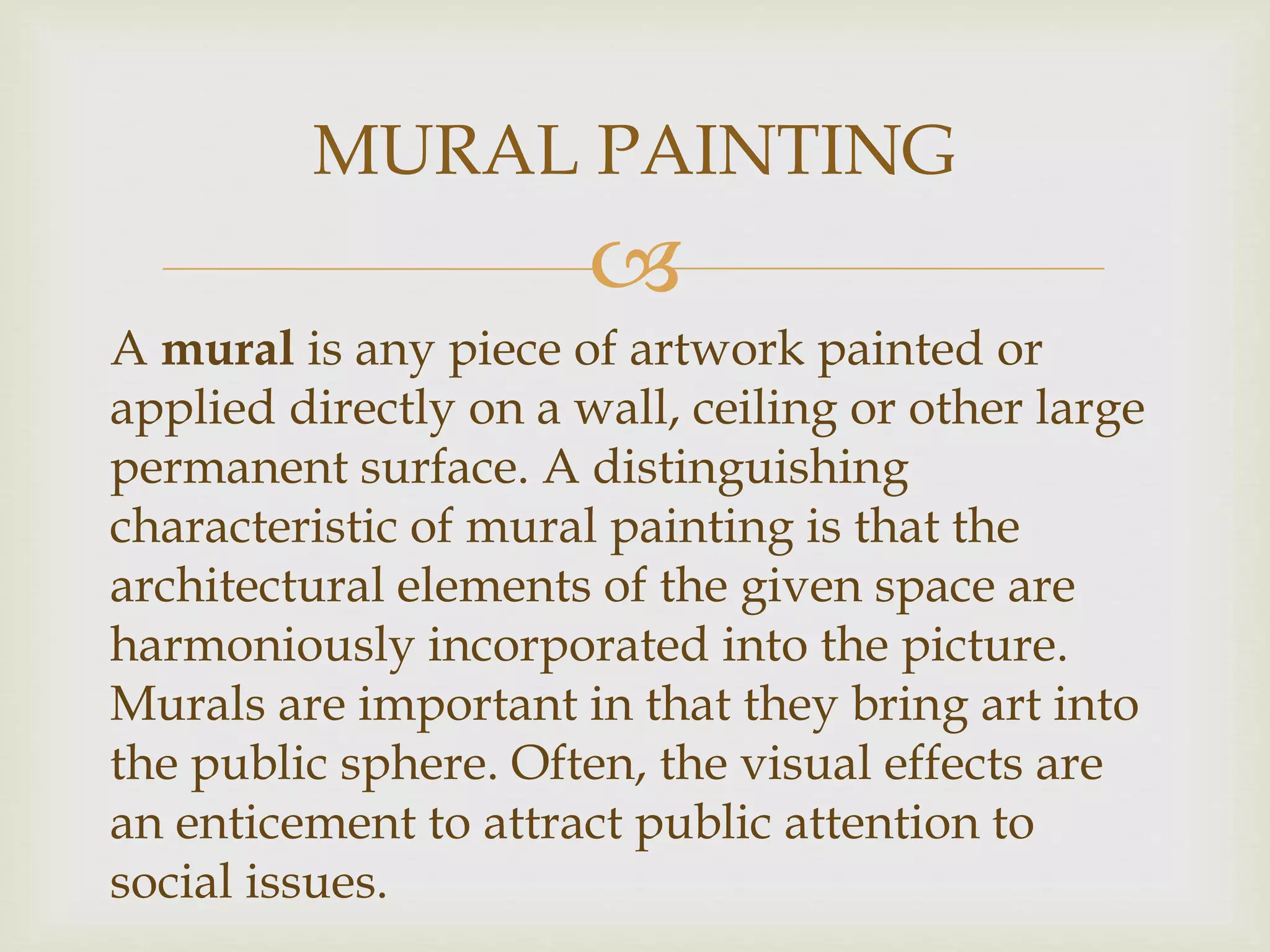 Mural painting ppt | PPTX