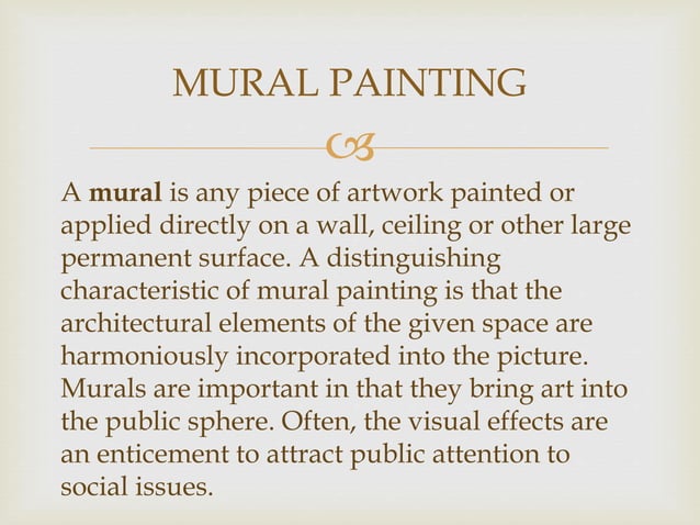 Mural painting ppt | PPTX