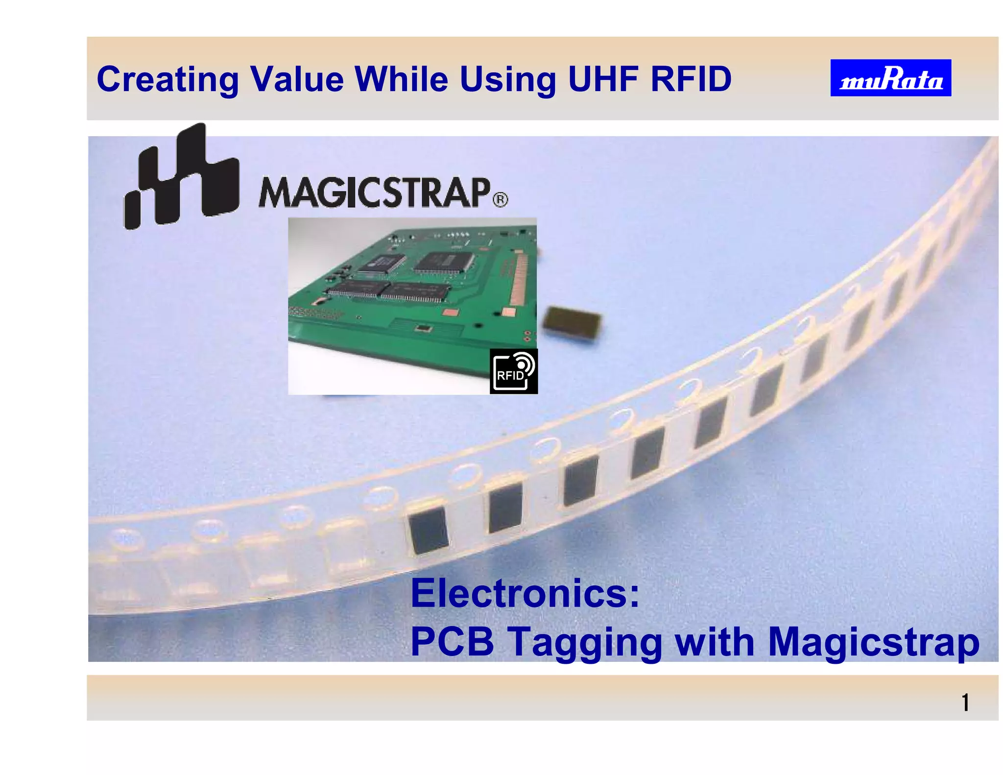 Murata RFID PCB Tag (UHF) With Magicstrap (Incl. Schneider Usecase) | PDF