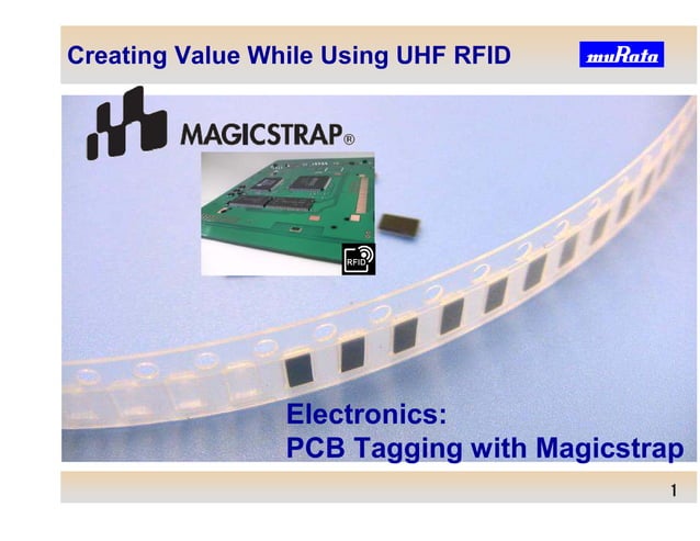 Murata RFID PCB Tag (UHF) With Magicstrap (Incl. Schneider Usecase) | PPT