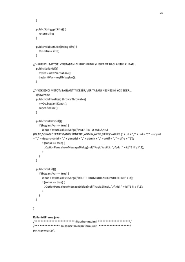 NYP (OOP) Java Proje Raporu | PDF