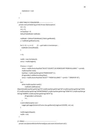 NYP (OOP) Java Proje Raporu | PDF