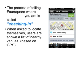 Introduction to Foursquare: 4SQ 101 | PPT