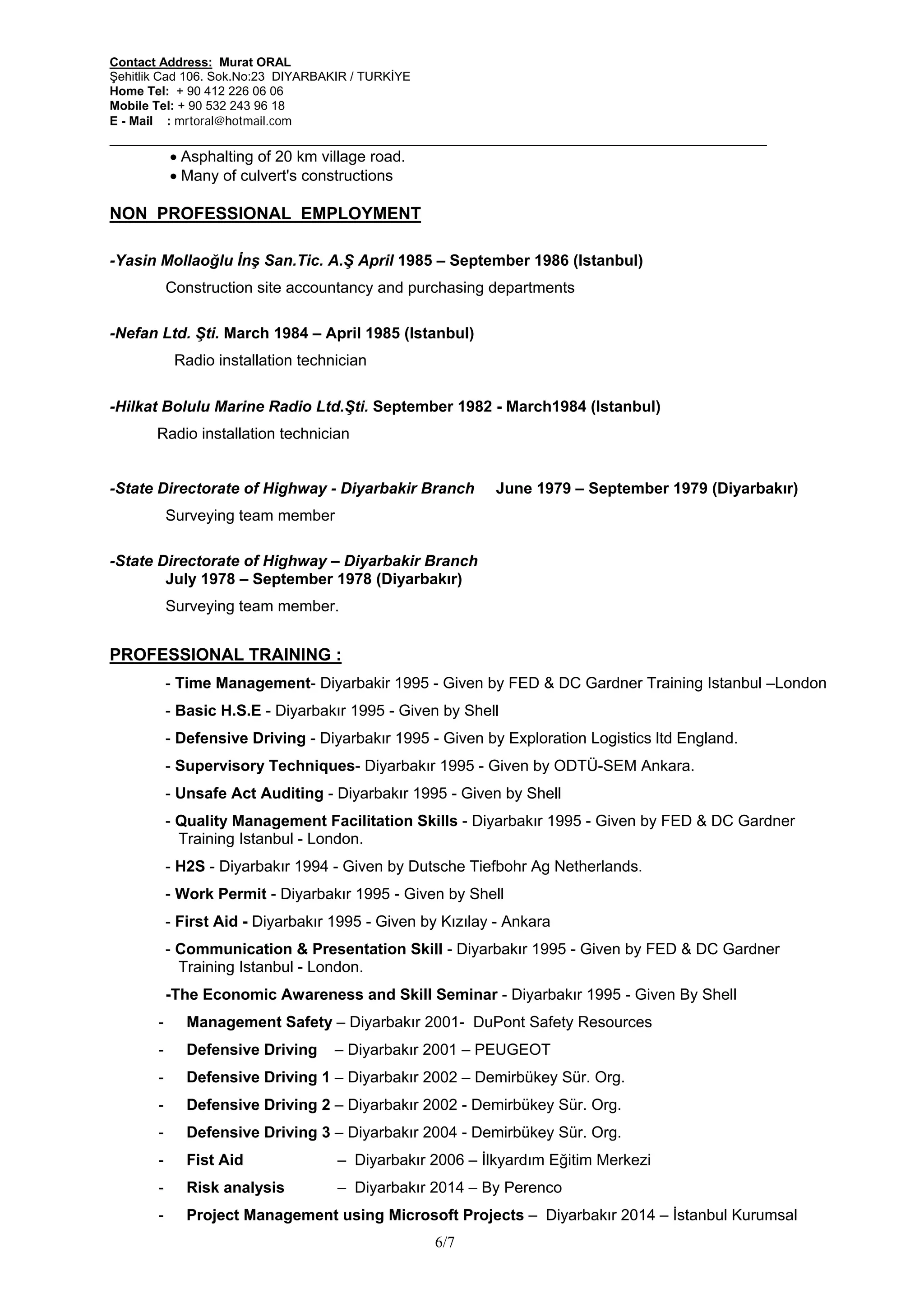 Murat oral cv ing- jan 2016 | PDF