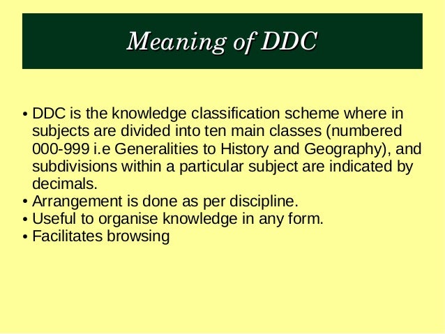 DDC 23rd Edition
